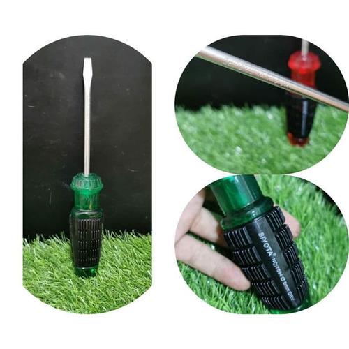 Jual Obeng Minus Gagang Karet Hijau 4 5 6 Inch SIYOTA - 4 Inch ...