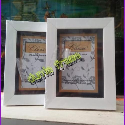 Jual frame/bingkai foto 12x18cm/5R/box/mahar/putih minimalis - Jakarta ...
