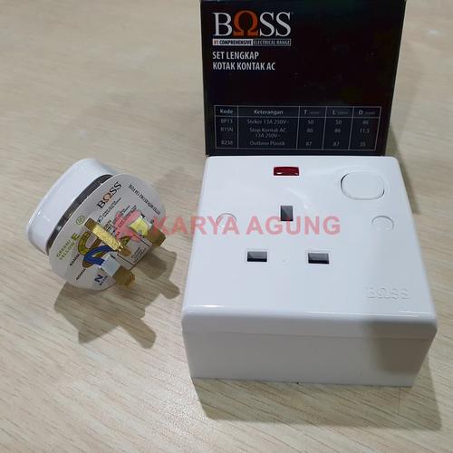 Jual Set Lengkap Stop Kontak AC + Steker + Box Outbow BOSS Model ...