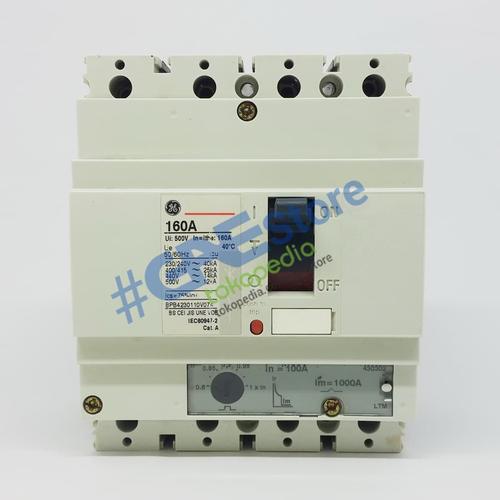 Jual GE MCCB Breaker 50A-160A 4 Pole 25kA FDE General Electric GAE ...