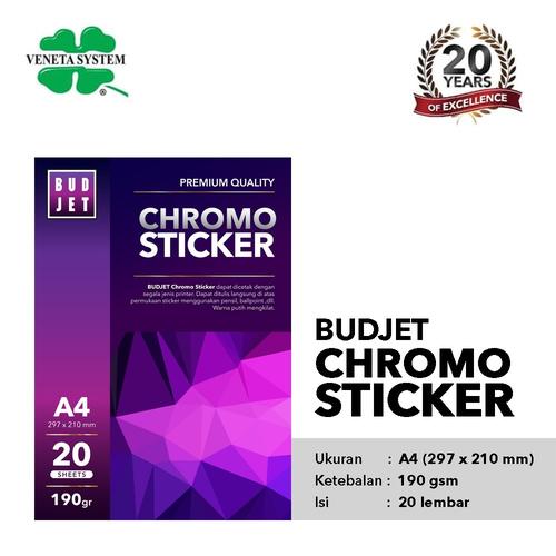 Jual Kertas Stiker Kromo Cromo Glossy Sticker / Budjet Chromo Sticker ...