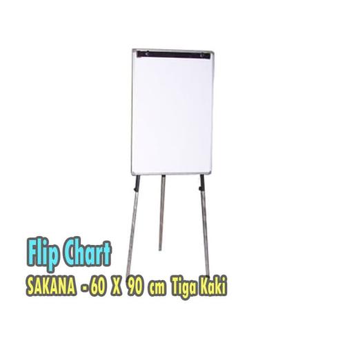 Jual Flipchart Sakana 60 X 90 CM Papan Tulis - Flip Chart 3 Kaki ...