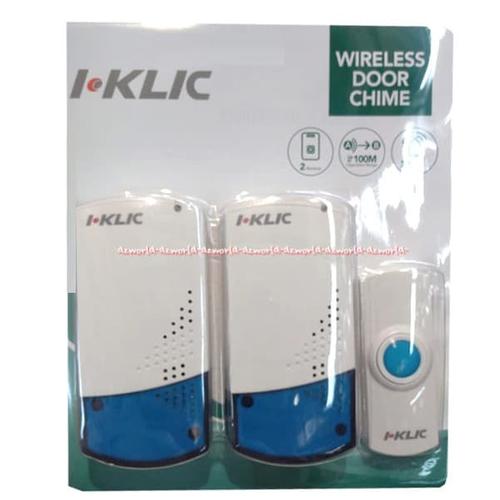 Jual Moztec Wireless Door Chime 2 Receivers Bel Tanpa Kabel 2 Pcs ...