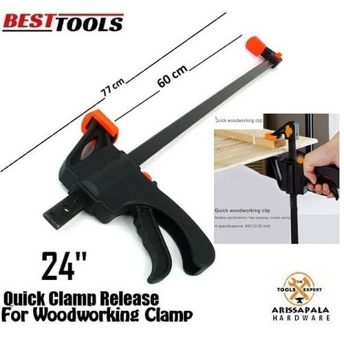 Jual BESTTOOLS Quick Release Bar Clamp Klem F Pres Kayu Jumbo 24 Inch ...