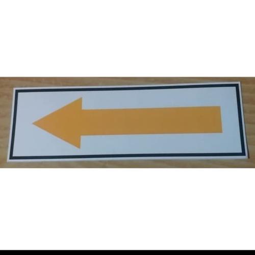 Jual sign stiker petunjuk arah panah warna kuning 15x5cm - Jakarta ...