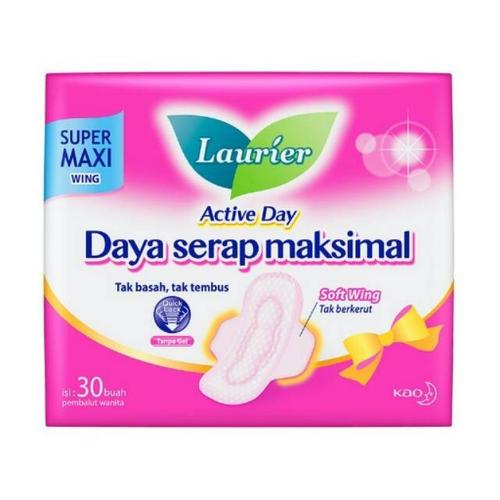 Jual Laurier Active Day Super Maxi Wing Pembalut 30s - Kota Surabaya ...