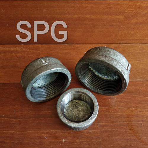 Jual Dop Galvanis 1 1/2" 50mm Cap Besi Drat Penutup Sambungan Pipa Besi ...