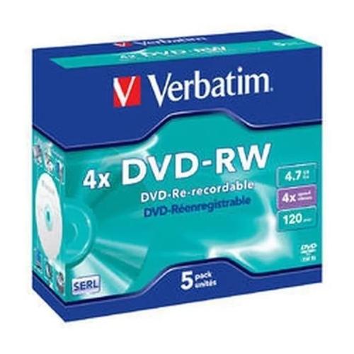 Jual Verbatim DVD-RW 4.7 GB 4x Single Pack - 5 Disc Pack 43285 ...