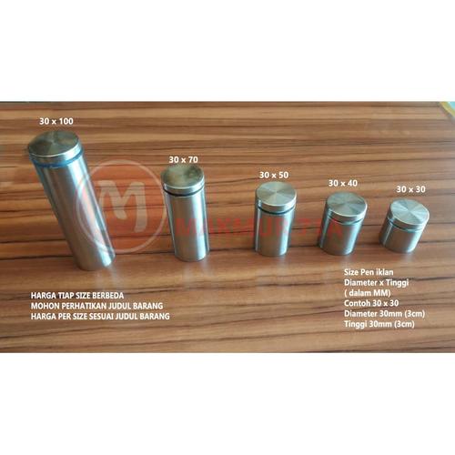 Jual Pen Iklan 30 x 100 Stainless Steel / Baut Akrilik / Sign Board ...