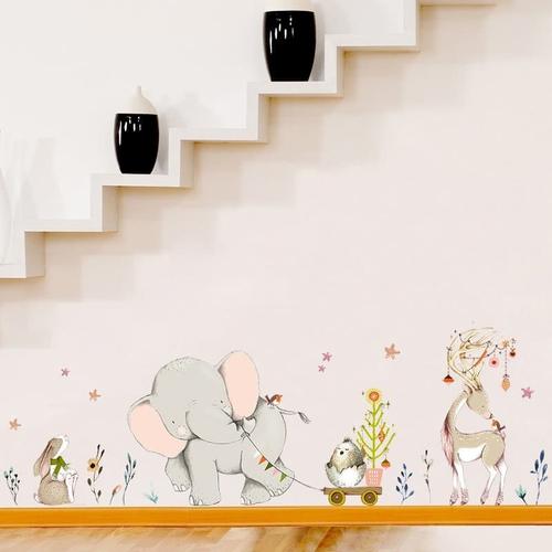 Jual RD XH9307 CARTOON ELEPHANT 60X90 WALSTIKER WALLSTICKER WALL STIKER ...