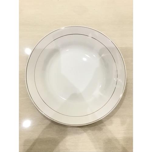 Jual Piring Keramik Cekung 9" Lis Emas / Soup Plate 9" Midas - Jakarta ...
