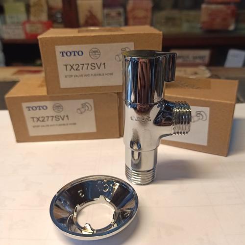 Jual Stopkran L valve TOTO kran air wastafel bidet 1/2" stopkran ...
