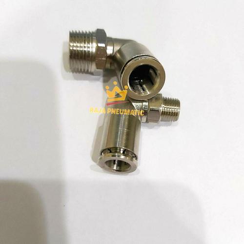 Jual FITTING NEPEL ANGIN METAL ELBOW SELANG 6 MM DRAT 1/4 - Jakarta Barat - RAJA PNEUMATIC ...