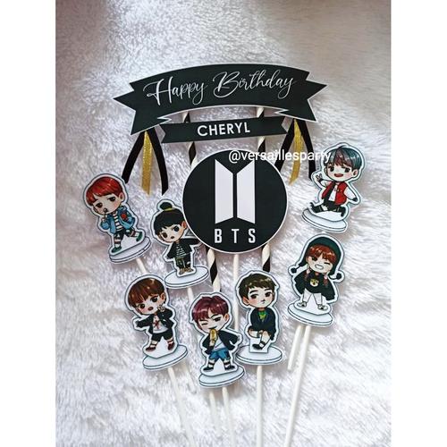 Jual Cake Topper BTS Cartoon/Hiasan Kue BTS/Topper BTS - Kota Tangerang ...