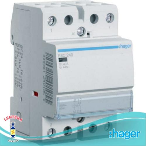 Jual HAGER Contactor 40A, 2NO, 230V - Kota Bandung - LENTERA ELEKTRIK ...