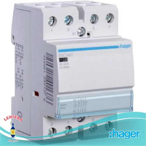 Jual HAGER Contactor 40A, 4NC, 230V - Kota Bandung - LENTERA ELEKTRIK ...