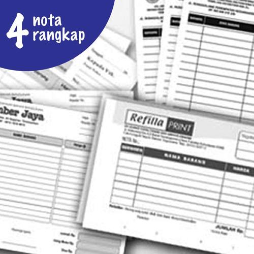 Jual Cetak Buku Nota 4 Rangkap untuk Invoice Kwitansi Faktur di Manado ...