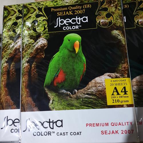 Jual Kertas Glossy Photo Paper Spectra Glossy Cast Coat 210 gram A4 ...