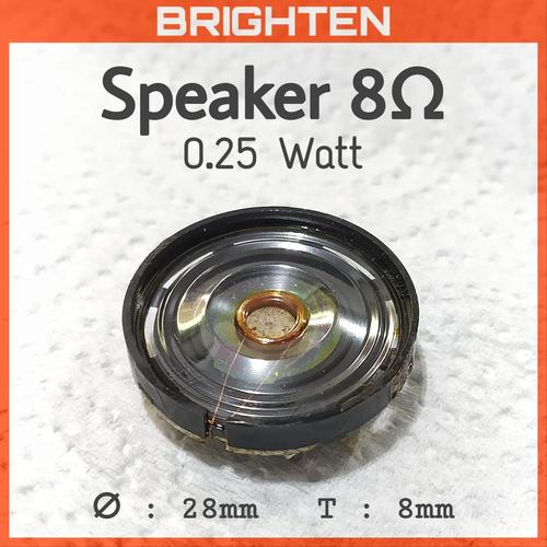 Jual Speaker 8ohm 0.25W dia. 28mm T 8mm Loudspeaker 8 Ohm Spiker Mainan - Kota Bandung ...