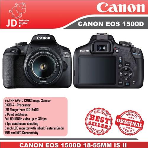 Promo CANON EOS 1500D KIT 18-55MM IS II KAMERA DSLR CANON -1500D KIT ...