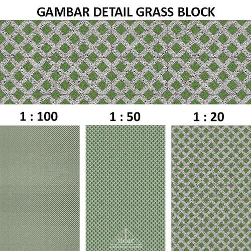 Jual Kertas Tekstur / Motif Paving Grass Block / Rumput Skala ...