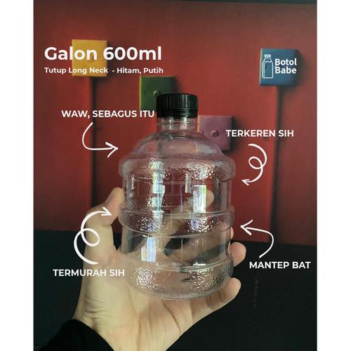 Jual Botol Plastik 600ml / Botol Galon 600ml - Hitam - Jakarta Selatan ...