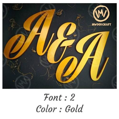 Jual Wooden name / Huruf Kayu Inisial Backdrop Ukuran 30cm - Natural ...
