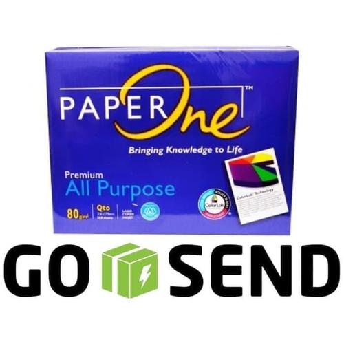 Jual PAPER ONE 80GR QTO GOSEND GRAB INSTAN ONLY / KERTAS FOTOCOPY ...