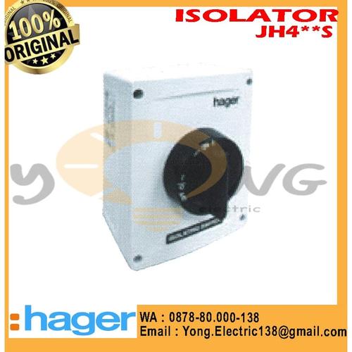 Jual Isolator Hager / JH425S / 4P 125A / IP65 Change over switch ...