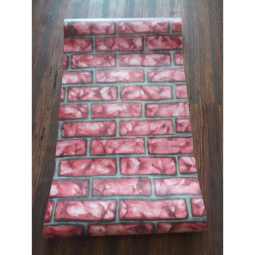 Jual WALLPAPER STICKER 45CM X 5M MOTIF BATU BATA MERAH - Jakarta Pusat ...