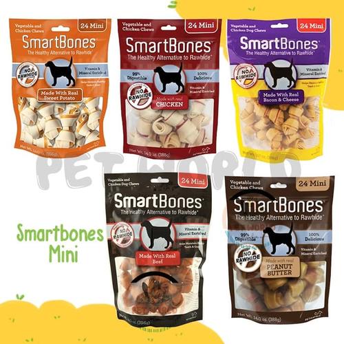 Promo Smartbones Mini - Smart Bones Cemilan Anjing Dog Snack Makanan 24 ...