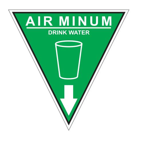 Jual SIGN STICKER SEGITIGA AIR MINUM 15X15CM STIKER - Jakarta Barat ...