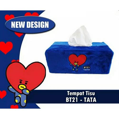 Jual tissue cover bts tempat tisu bt21 bts tata chimmy - Merah - Kab ...
