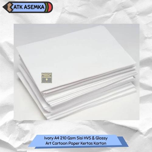 Jual Ivory A4 210 Gsm Sisi HVS & Glossy / Art Cartoon Paper Kertas ...