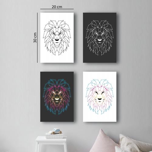 Jual Poster Minimalist Geometric Singa - Poster Kayu MDF - Kab ...