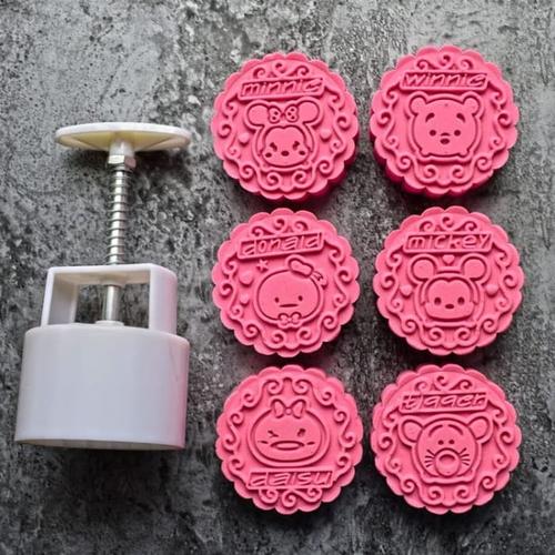 Jual Cetakan kue bulan 75gr moon cake press mold bulat - disney ...