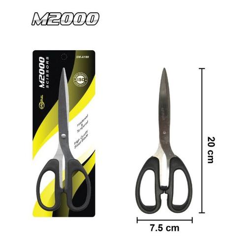Jual Gunting Kertas Besar Hitam 20cm M2000 Stainless Steel Scissors SM ...