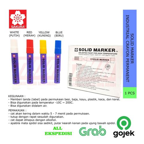 Jual SAKURA Solid Marker Spidol Permanent Penanda Besi - Putih ...