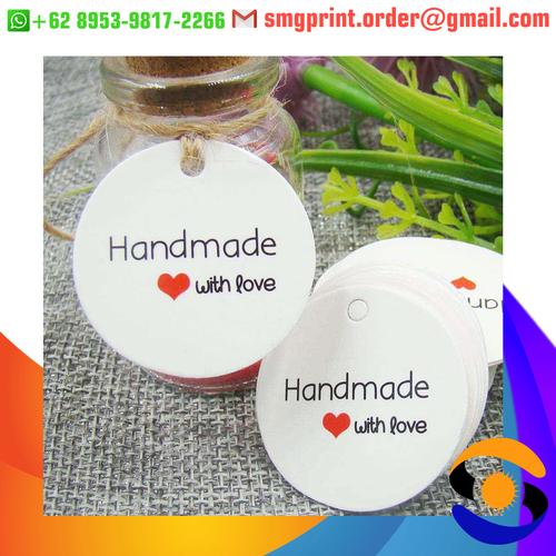 Jual Hang Tag / Hangtag / Price Tag / Label Produk - Bulat 5 -10 cm 2 ...