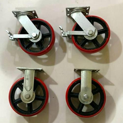 Jual Roda Troley Heavy Duty 10 inch kapasitas 4 ton Model 2muter+Rem ...