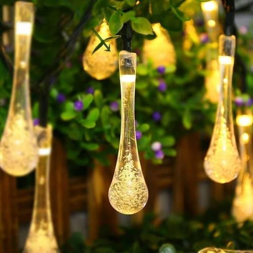Jual Lampu hias outdoor solar panel tetesan air raindrop-lampu dekorasi ...