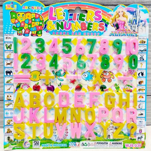 Jual Letters & Numbers Edukasi Mengenal Huruf Angka Belajar Hitung Baca ...