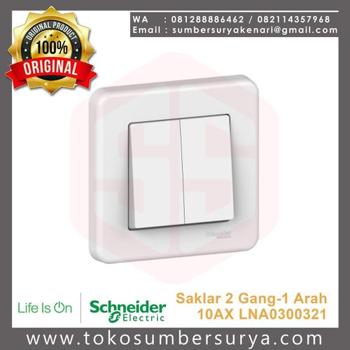 Jual Saklar / Sakelar 2 Gang / Double / Tunggal 1 Arah Leona Schneider ...