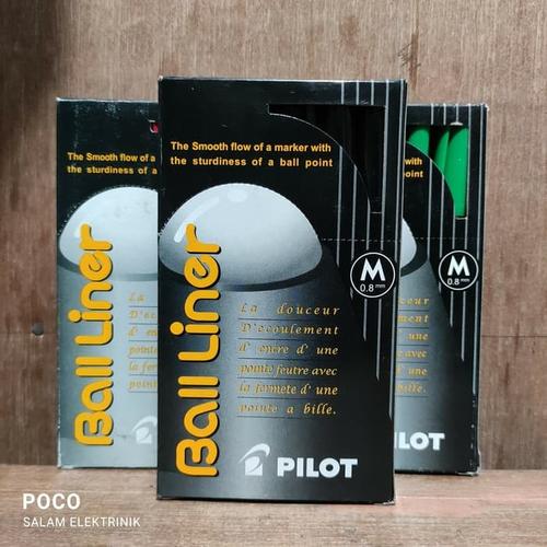 Jual Pen Balliner Pilot 1 lusin hitam merah biru hijau - Hitam ...