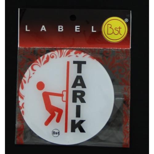 Jual PAPAN LABEL AKRILIK GAMBAR TARIK PINTU BULAT - Kota Surabaya ...