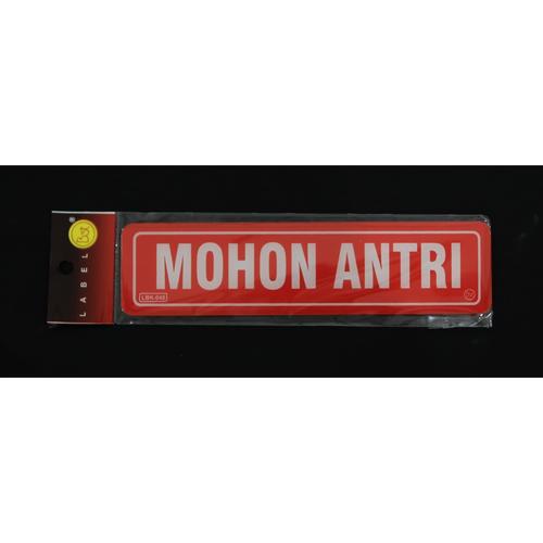 Jual PAPAN LABEL AKRILIK TULISAN MOHON ANTRI - Kota Surabaya - Best ...