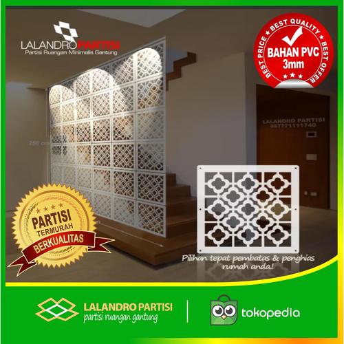 Jual Partisi Ruangan Gantung PVC Kode LP-21 Putih Tebal 3mm Ukuran ...