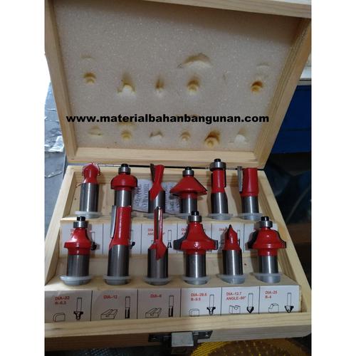 Jual Mata Profil List Kayu 1/2 inch Router Bits Pembuat Motif Isi 12 ...