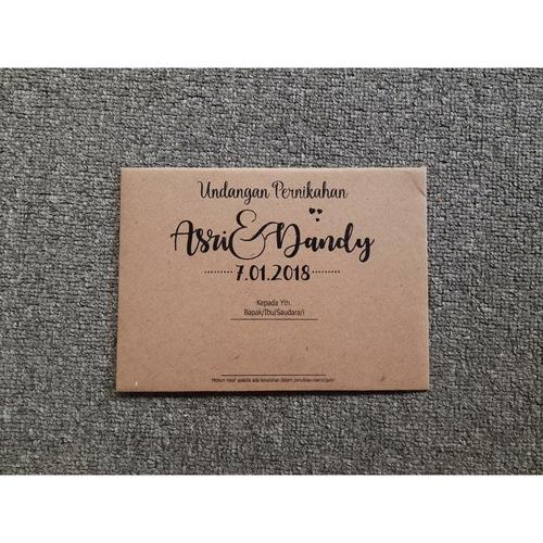 Jual UNDANGAN PERNIKAHAN AMPLOP KRAFT - Kab. Bandung - Jar Grafika ...