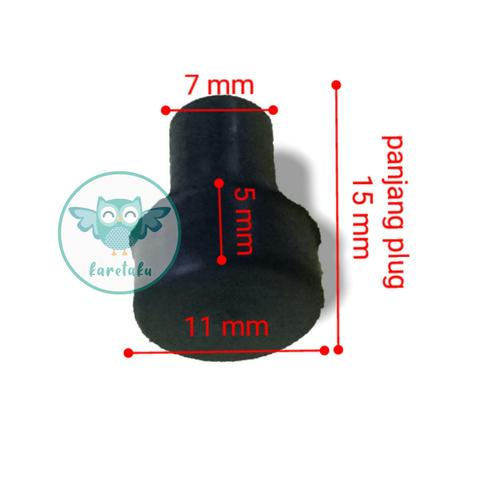 Jual Karet plug/karet dop/karet penutup lubang 7mm/karet penyumbat 7mm ...